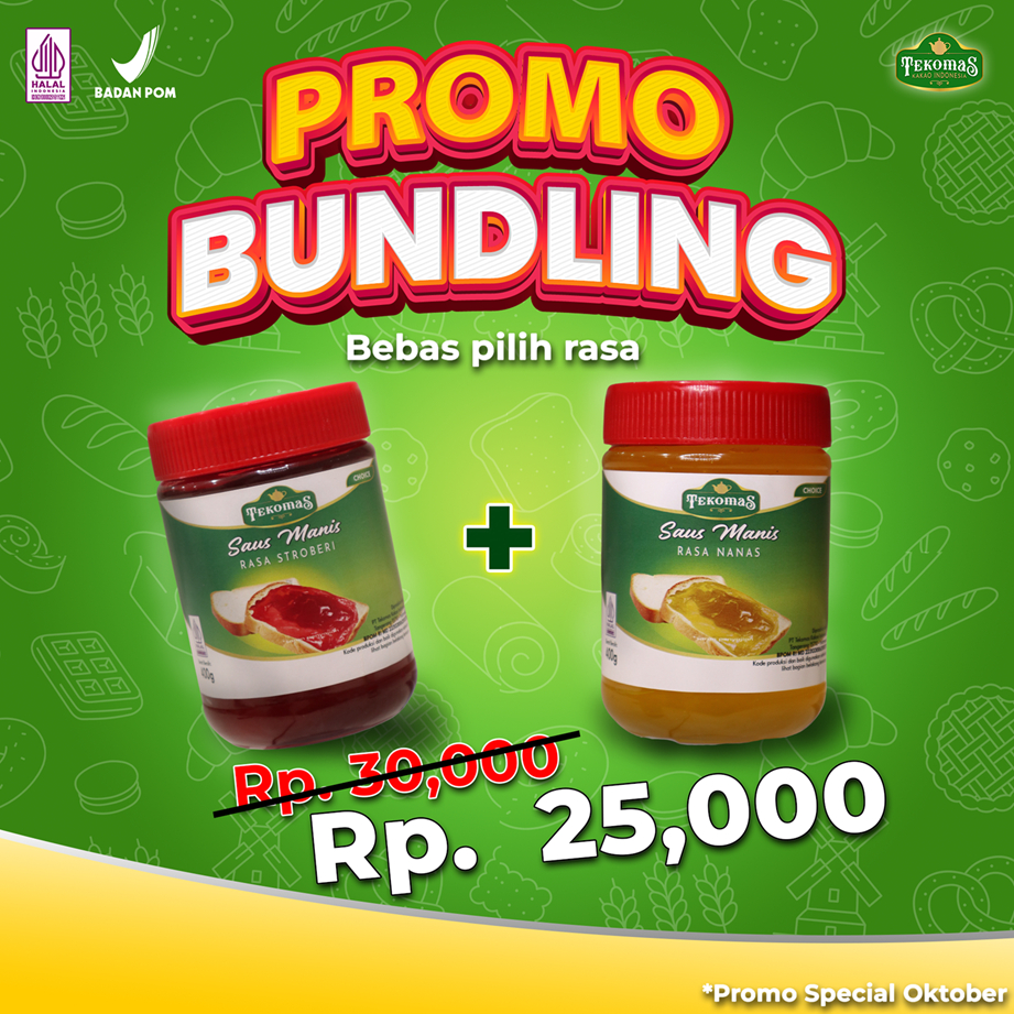 Jual TEKOMAS - PROMO BUNDLING 2 Selai Jelly 400 gram Rasa Stroberi ...
