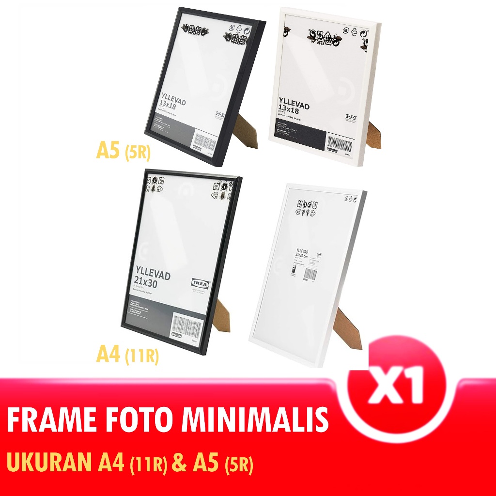 Jual 624 - Bingkai Foto A4 Aesthetic Frame Figura Minimalis Berbagai Ukuran A5 5R 11R Photo ...