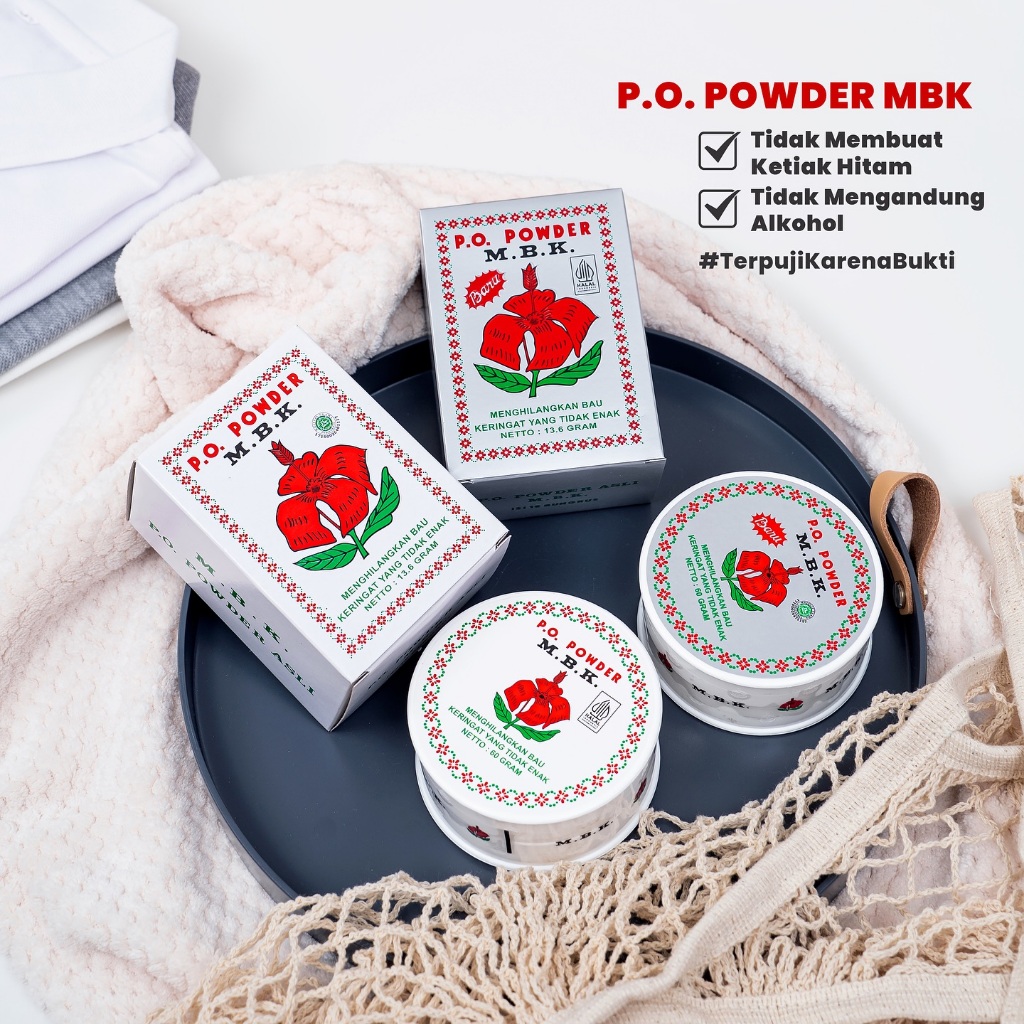 Jual M.B.K Powder Putih dan Silver | MBK Bedak Sachet 13.6 gr ...
