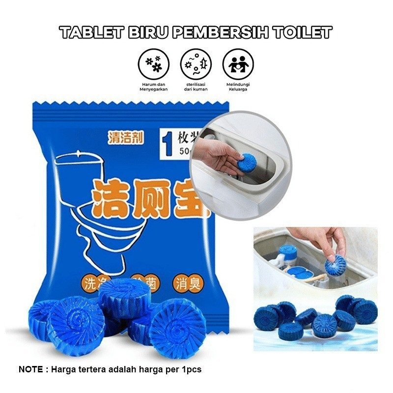Jual Tablet Biru Pembersih Penyegar Kloset Toilet bukan Bagus SiBiru ...