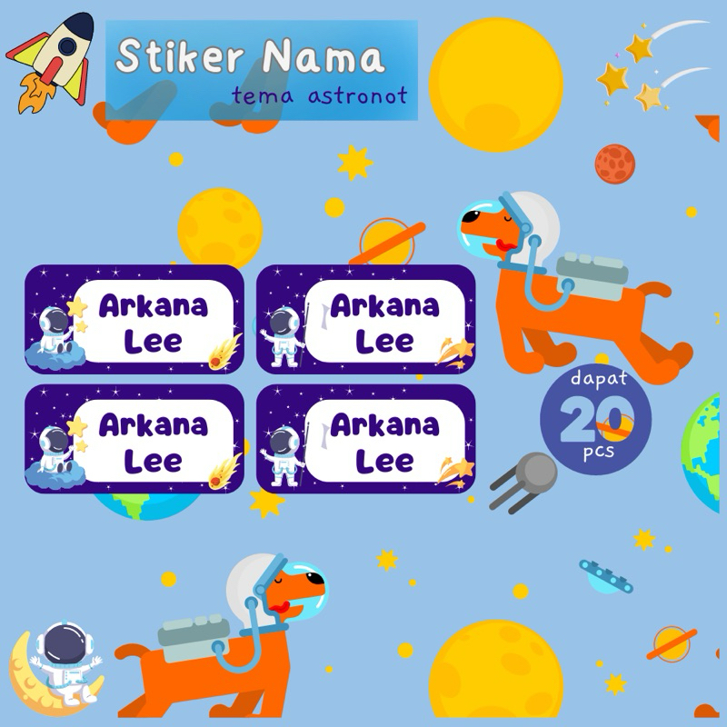 Jual Stiker Label Nama Anak Laki-Laki - 20 pcs | Shopee Indonesia