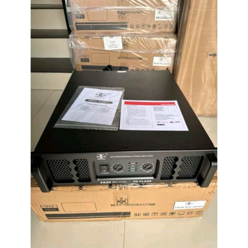 Jual Power amplifier RDW profesional FA20pro FA 20 pro original ...
