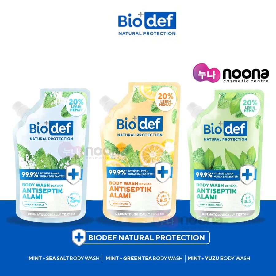 Jual Biodef Natural Protection Body Wash 400 ML (REFILL) | Shopee Indonesia
