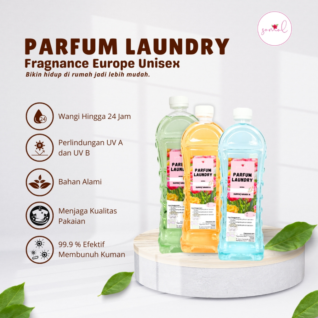 Jual SOMOL PARFUME LAUNDRY GRADE A - PEWANGI PAKAIAN BEBAS APEK ...