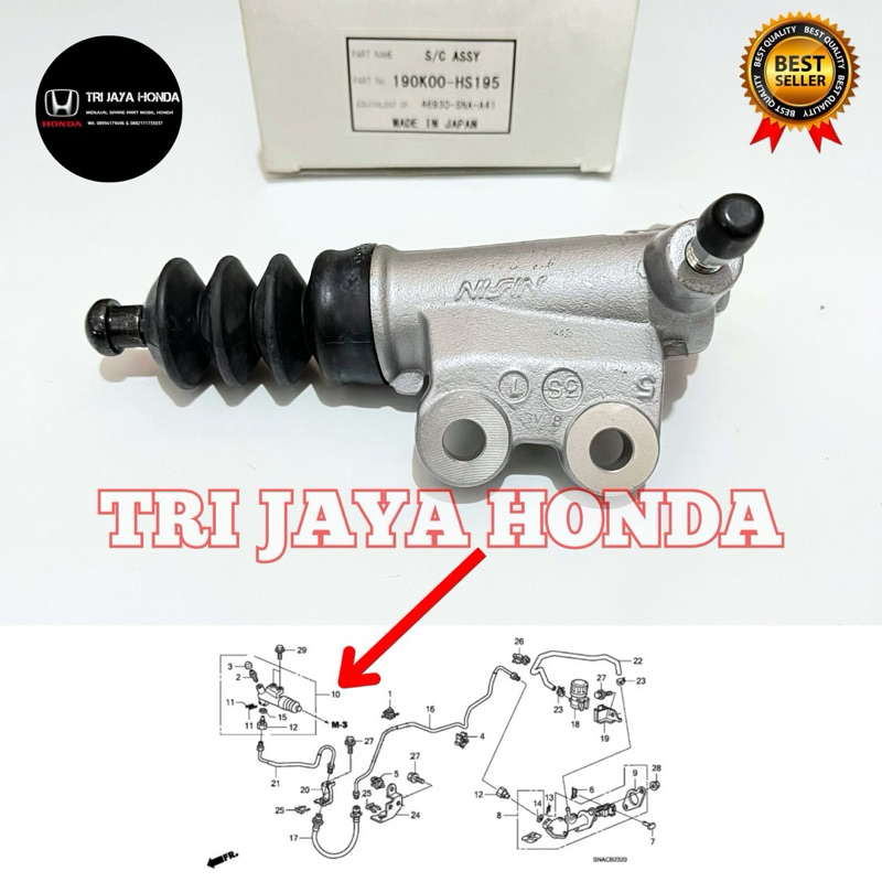 Jual Master Kopling Bawah Honda Mobilio Brio Brv Hrv Jazz S RS GE 8 GK ...