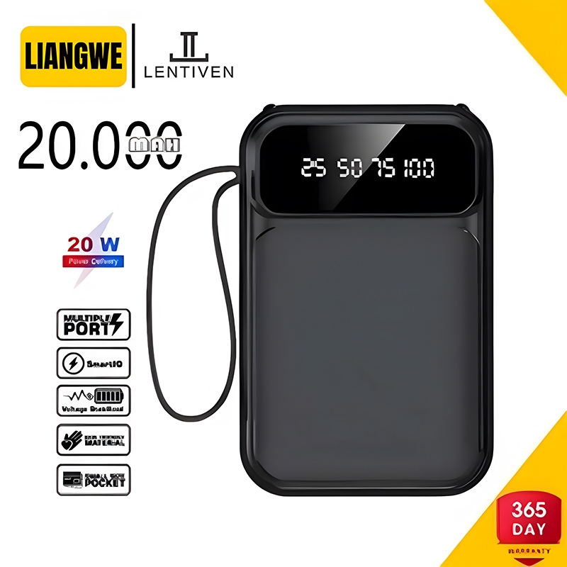 Jual LIANGWE LENTIVEN Powerbank 20000mah Mini Fast Charging With 4 ...