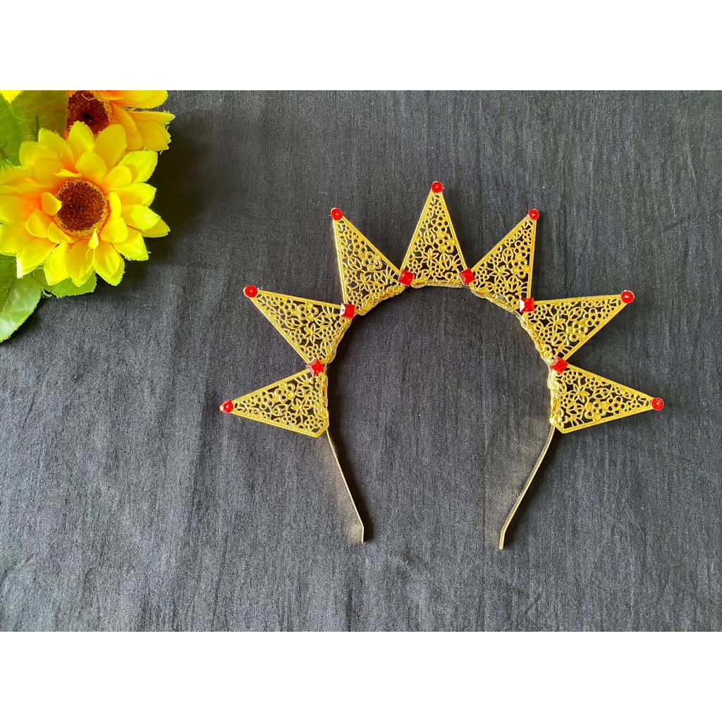 Jual Mahkota Adat | Bando Bentuk Matahari | Bandana Tari Anak Remaja ...