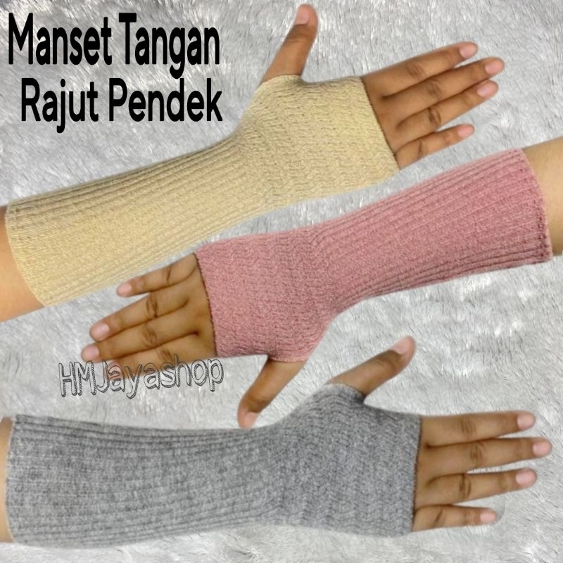 Jual Manset Tangan Rajut Pendek Sesiku HandSock Premium | Shopee Indonesia