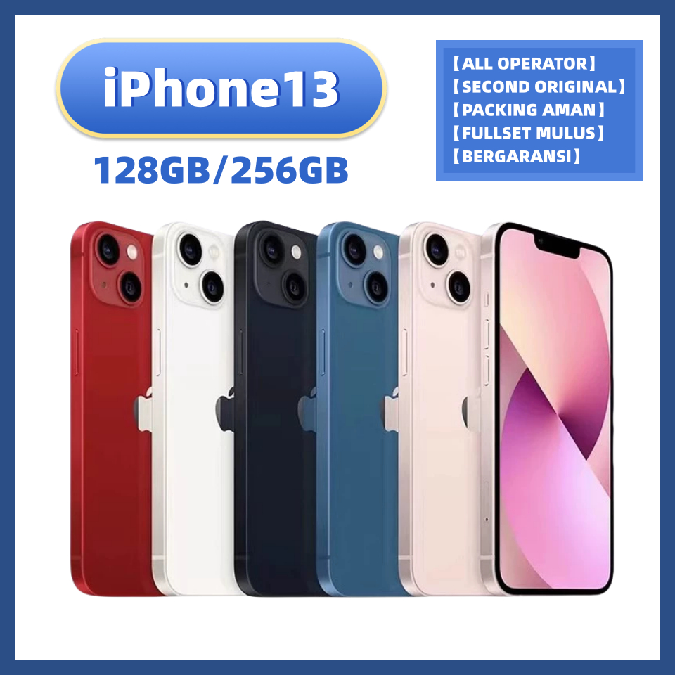Jual iPhone 13 128GB/256GB/512GB/1TB Second Mulus 100% Original Fullset | Shopee Indonesia