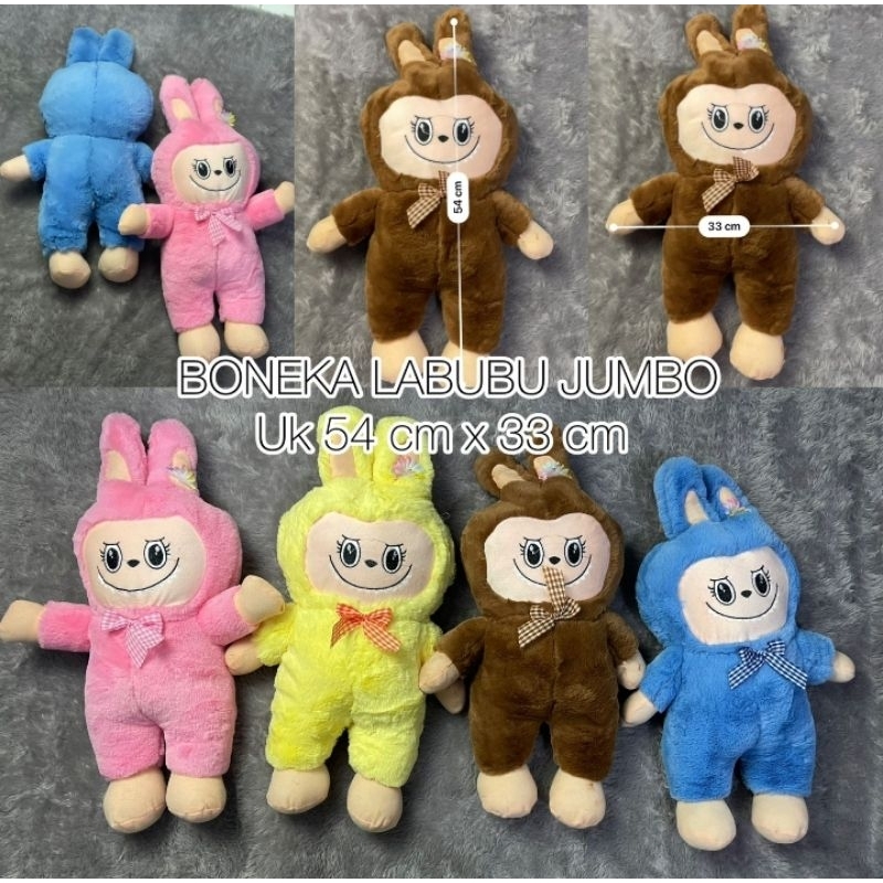 Jual Boneka labubu jumbo ukuran 54x33 cm | Shopee Indonesia