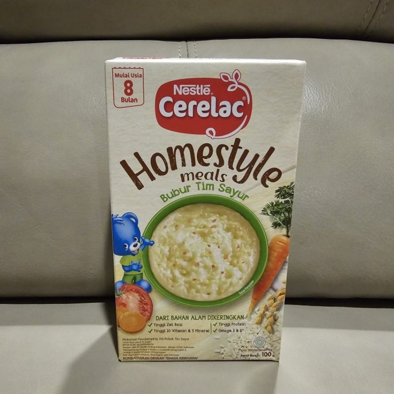 Jual Nestle Cerelac Homestyle Bubur Bayi Rasa Tim Sayur Box 100g ...