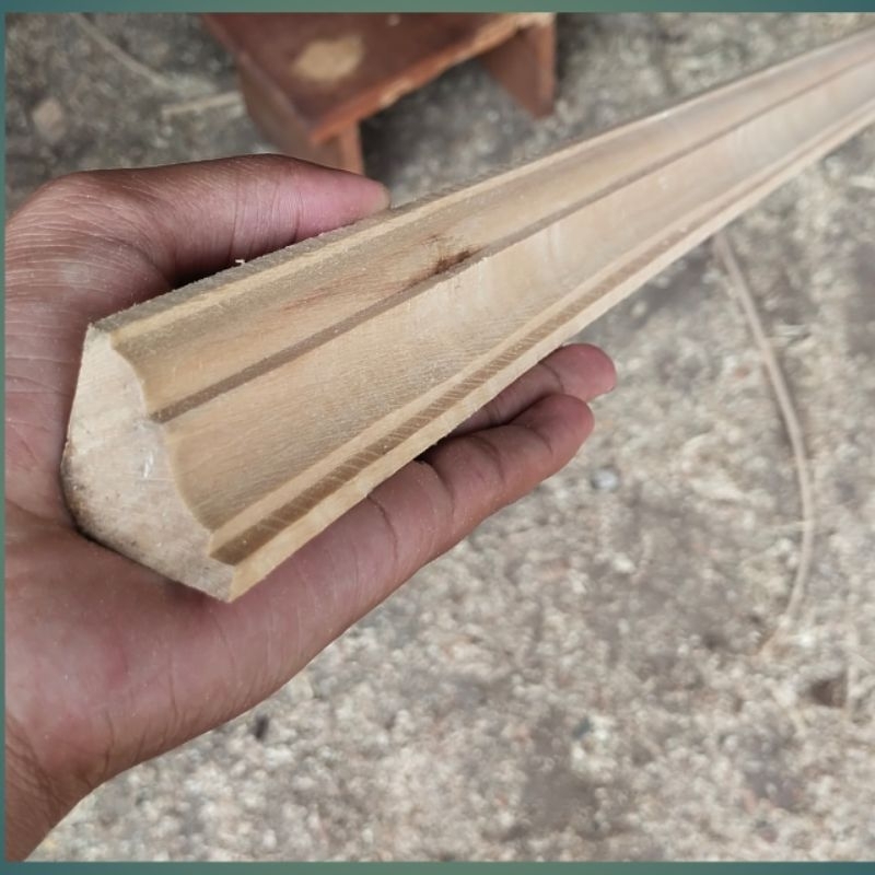 Jual List plafond kayu L:3cm P:200cm | Shopee Indonesia
