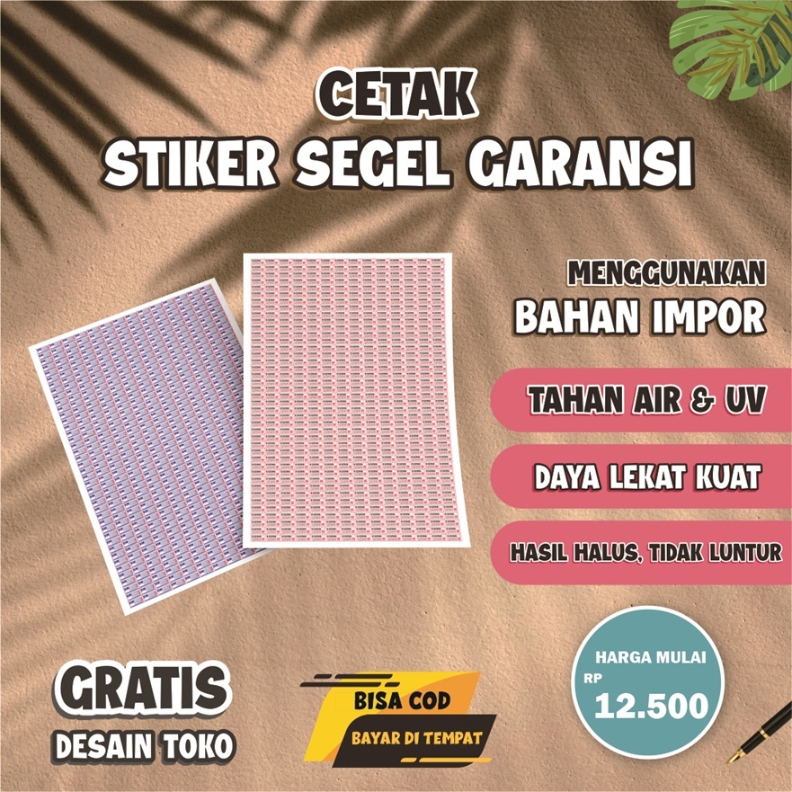 Jual Stiker Segel Pecah Telur Custom Full Warna | Shopee Indonesia