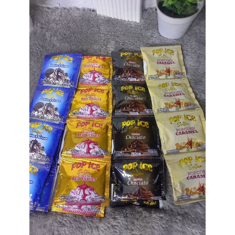 Jual POP ICE MINUMAN SACHET / POP ICE SULTAN TERLENGKAP DAN TERMURAH 1 ...