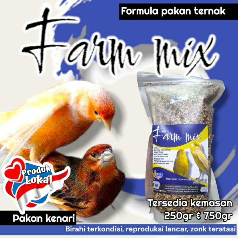 Jual pakan kenari khusus ternak komposisi bijian komplit 9 biji mix ...