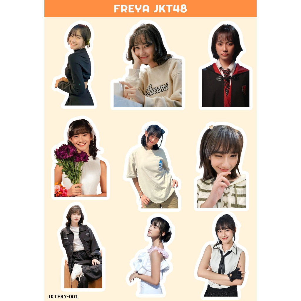 Jual FREYA STIKER JKT 48 I STIKER JKT 48 I JKT 48 NEW ERA I STIKER FREYA JKT48 I STIKER HOLOGRAM ...