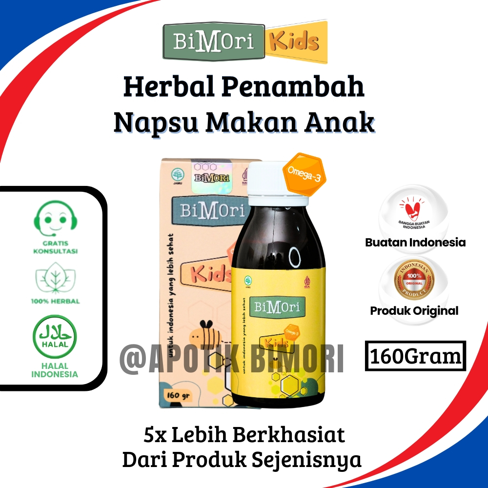 Jual Bimori Kids Obat Herbal Penambah Napsu Makan Anak | Herbal Speech ...