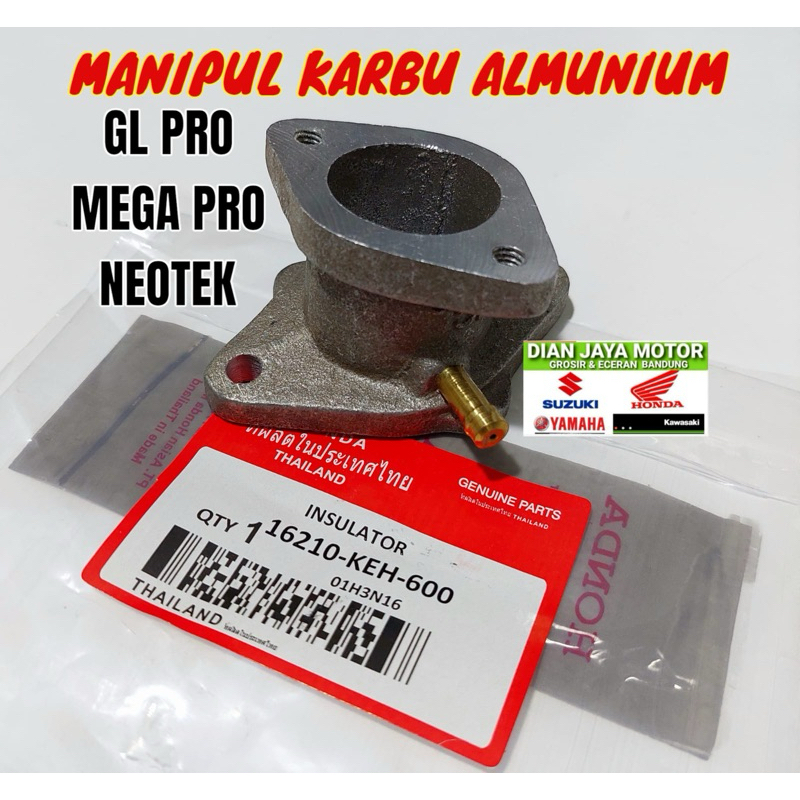 Jual Thailand manipul Karburator Almunium KEH Megapro primus glpro neotek glpro gl pro mega pro ...
