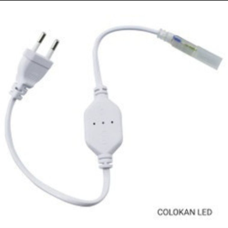 Jual SOKET COLOKAN SOCKET LED STRIP SELANG 5050 2835 220V ADAPTOR LAMPU ...