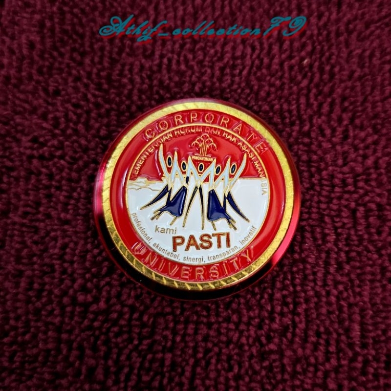 Jual Pin Pasti Akrilik Magnet Bahan Logam Tebal Plus Box Pin Pengayoman ...