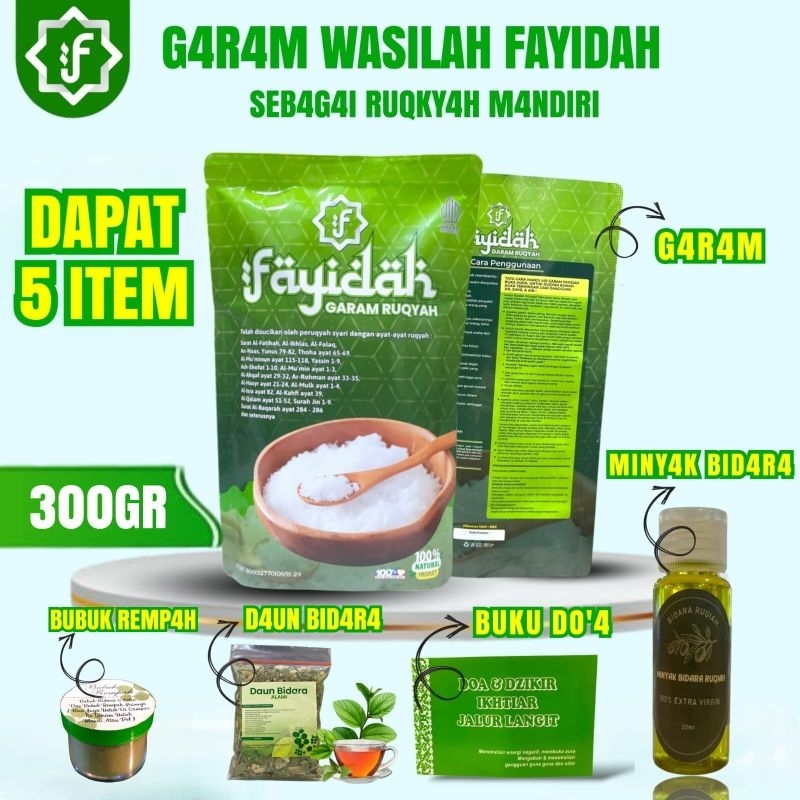 Jual GARAM RUQYAH FAYIDAH ORGINAL DI ASMA DOA 300G SEBAGAI WASILAH NON ...