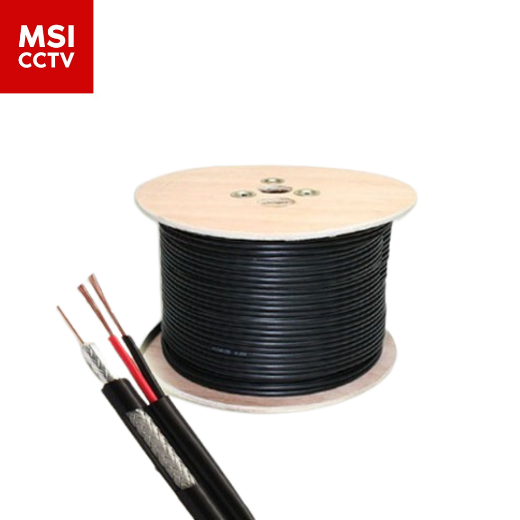 Jual Kabel Coaxial Globecam 300M Kabel CCTV RG6 + Power Kabel CCTV ...