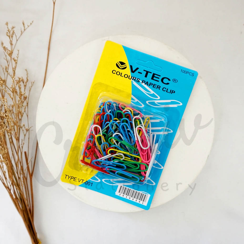 Jual V-tec Paper Clip Vinyl Set Klip Kertas Set | Shopee Indonesia