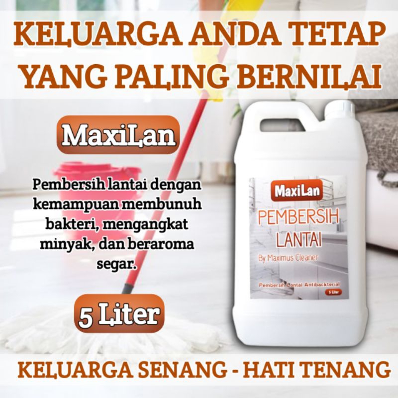 Jual MC Maximus Cleaner Maxilan Sabun Pembersih Pel Lantai Disinfektan ...