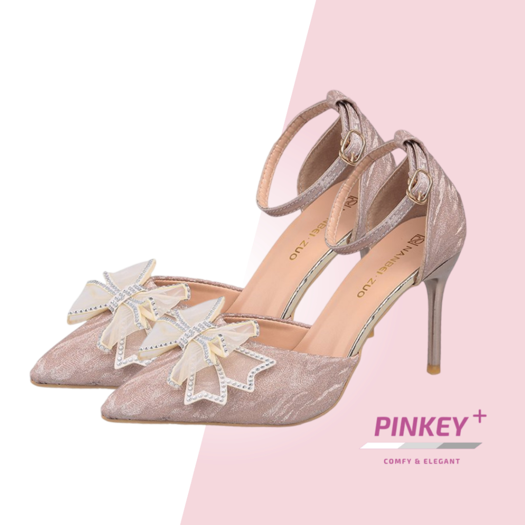 Jual PINKEY P252 Sepatu Hak Tinggi Wanita Pointed Toe Pump Stiletto ...