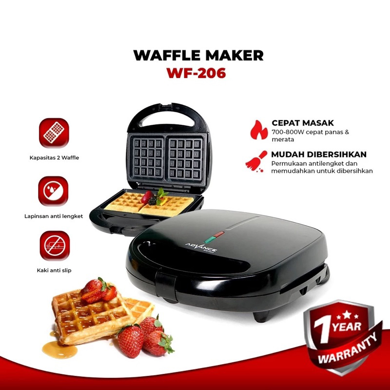 Jual Waffle Maker Advance 2 Lapis Waffle Maker Pembuat Roti Cetakan ...