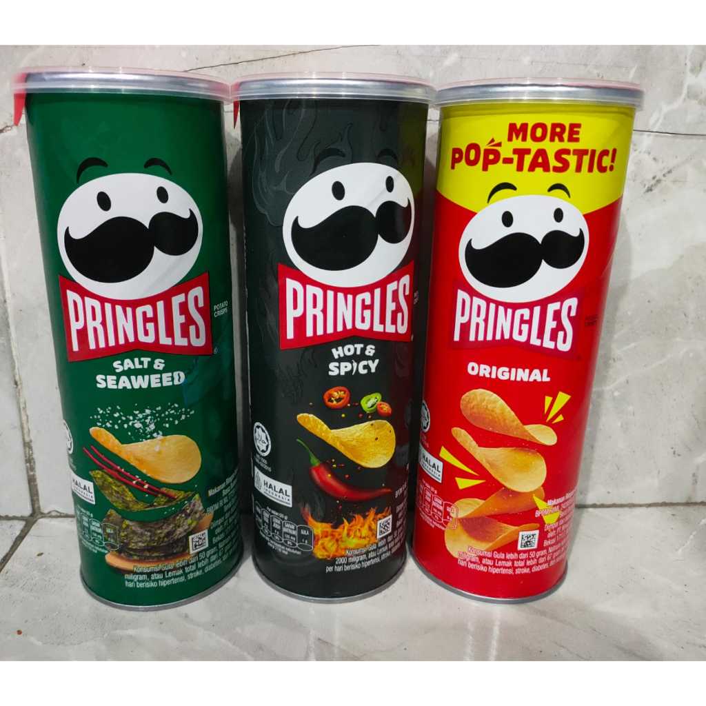 Jual PRINGLES POTATO CHIPS / KERIPIK KENTANG 102 GRAM | Shopee Indonesia