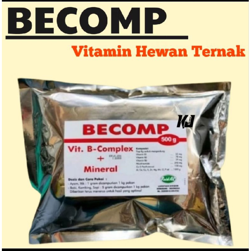 Jual BECOMP 500gr SERBUK Raid All - Vitamin B Complex Mineral Ternak ...