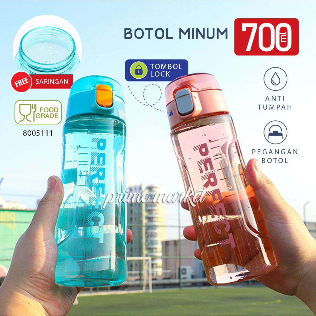 Jual Botol Minum Aesthetic 700ml Botol Air Minum Infused Water Tempat ...