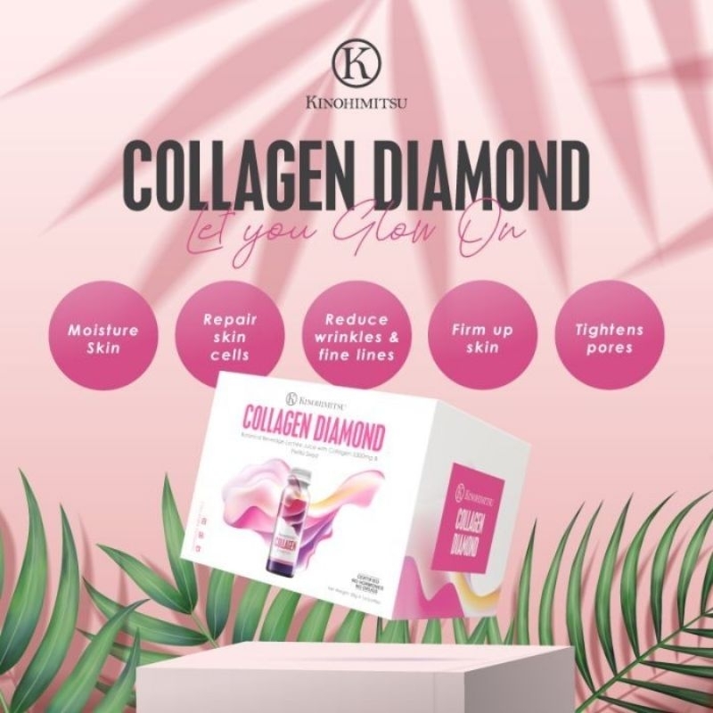 Jual Kinohimitsu Diamond Colagen 5300 mg 16 Botol ORIGINAL | Shopee ...