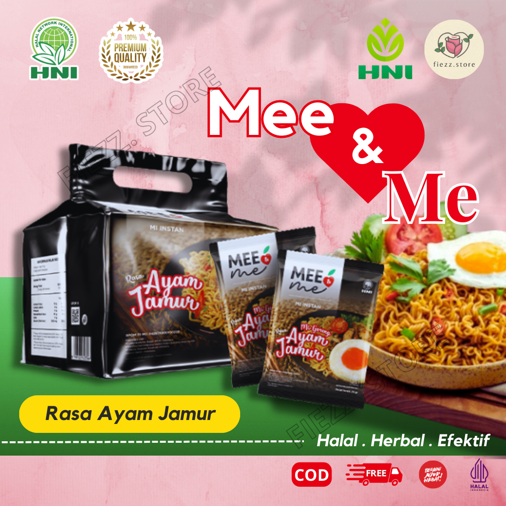 Jual Mee and Me Pouch Mie Goreng Rasa Ayam Jamur HNI | Shopee Indonesia