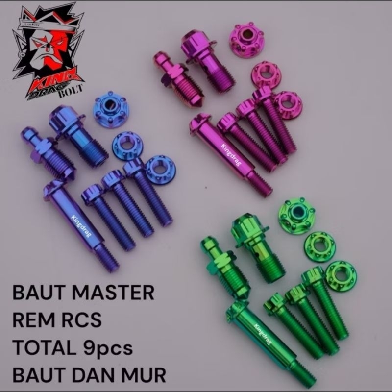Jual Baut TITANIUM GRADE 5 Baut Master Rem Brembo RCS 1set Original ...