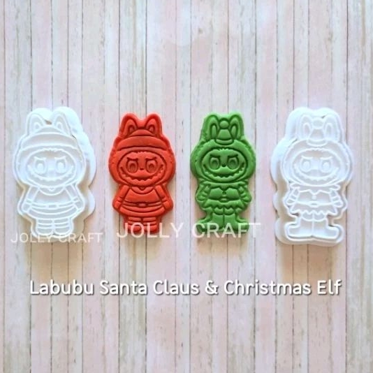Jual Cookie cutter Natal Christmas LABUBU SANTA CLAUS & CHRISTMAS ELF ...