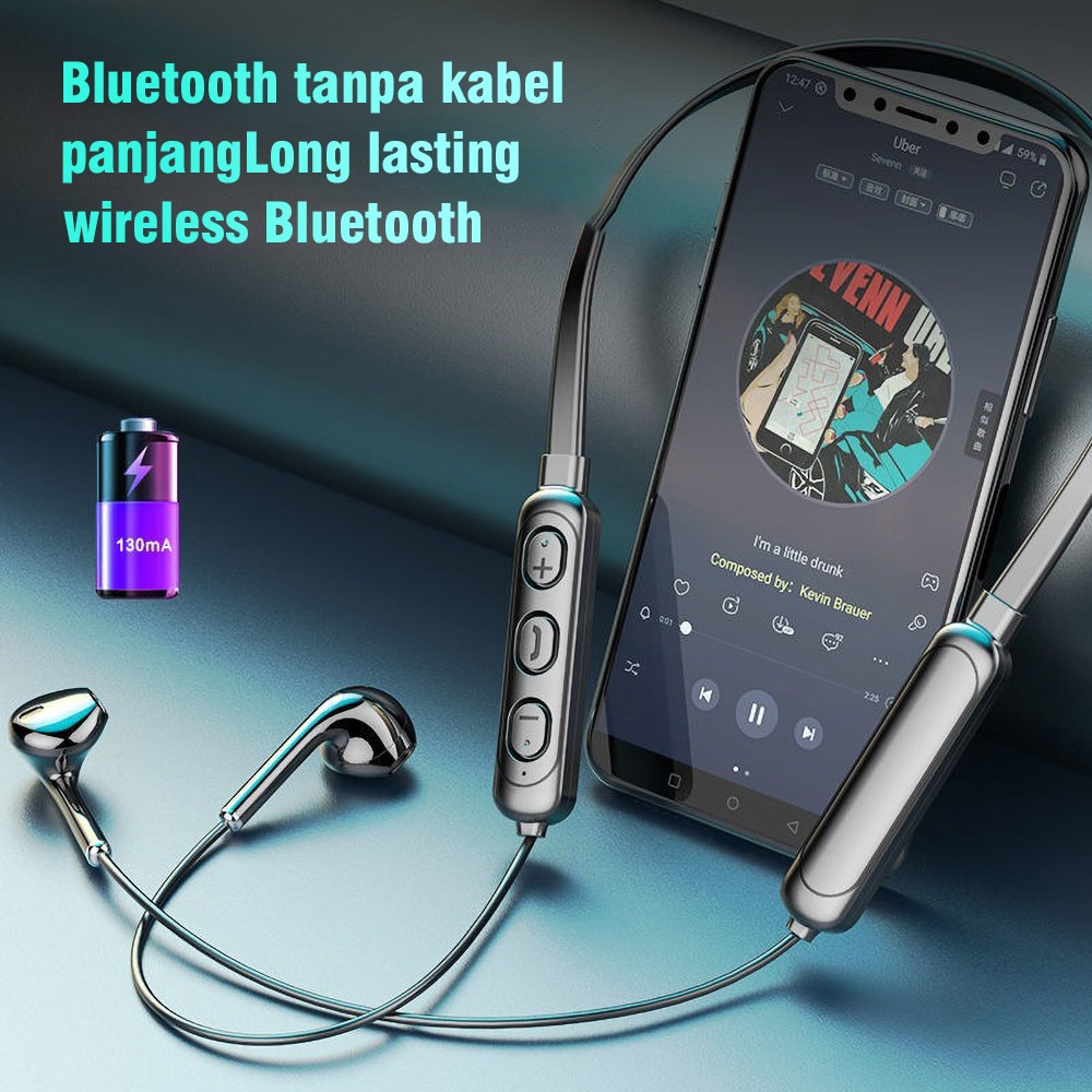Jual Headphone Nirkabel Bluetooth Tali Leher Olahraga Magnetik ...