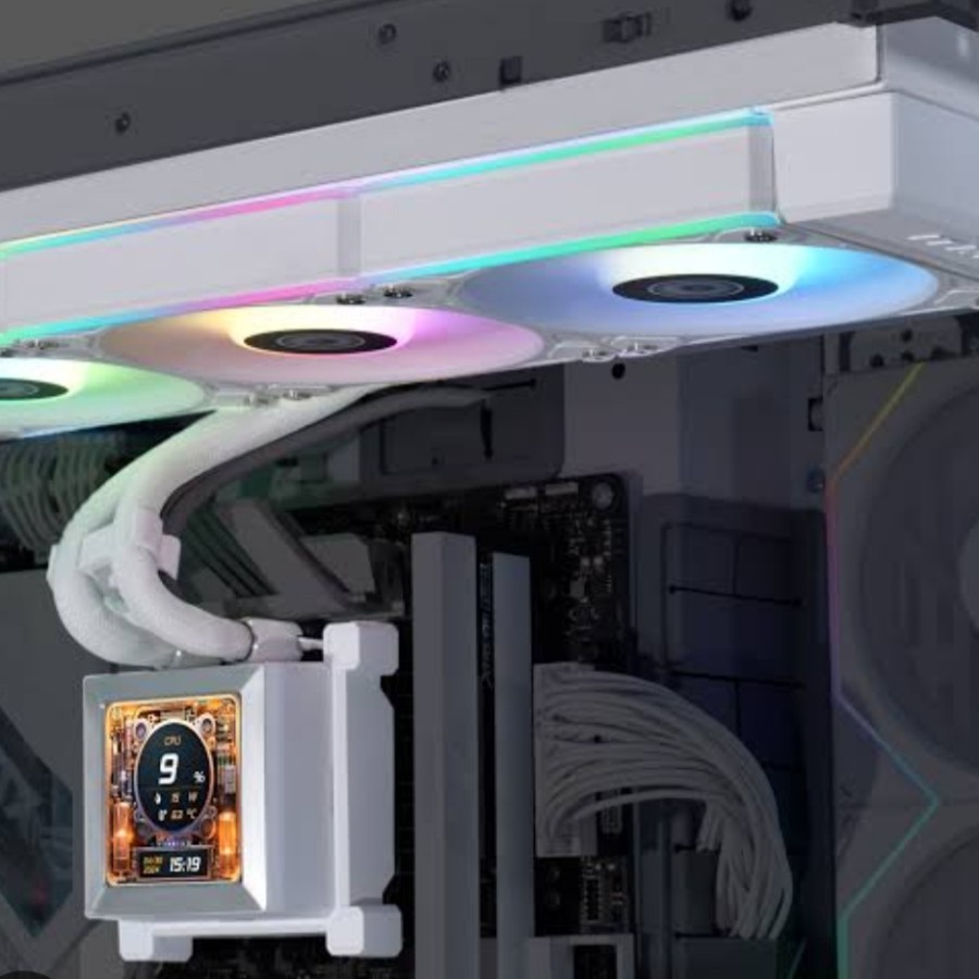 Jual LIAN LI Hydroshift LCD AIO 360R RGB BLACK with 2.88” IPS LCD ...