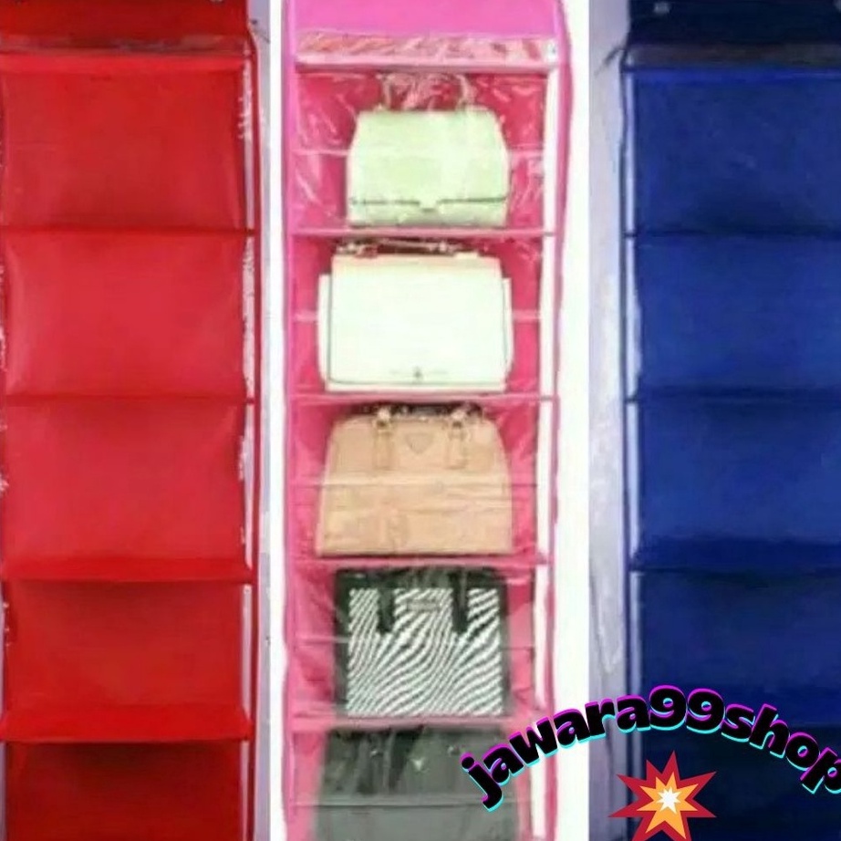 Jual Rak Tas Gantung Resleting Hanger Bag polos | Shopee Indonesia