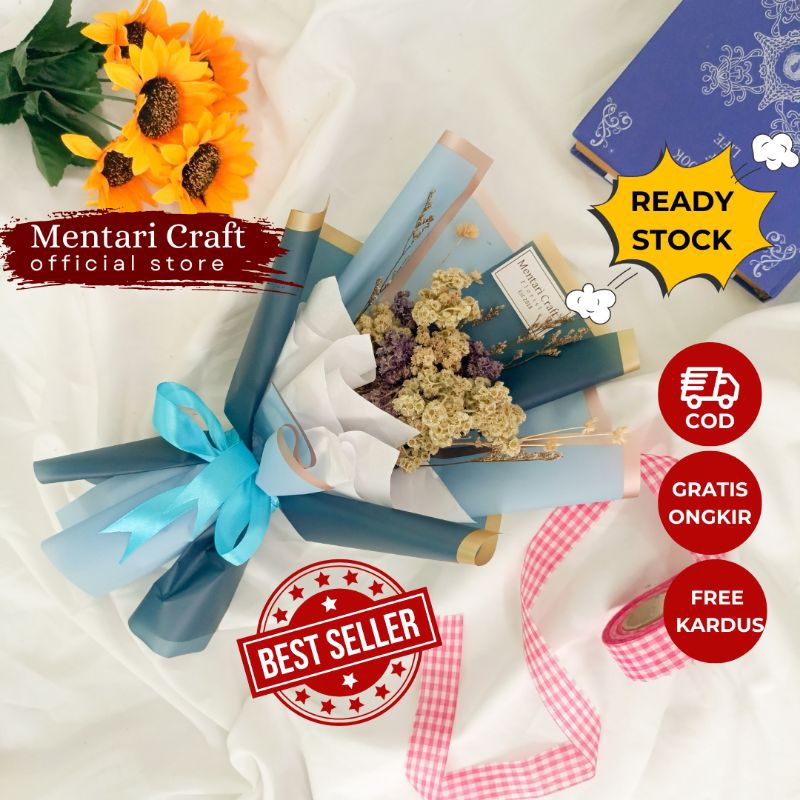 Jual Buket Wisuda Buket Bunga Kering Dried Flower Buket Buket Bunga