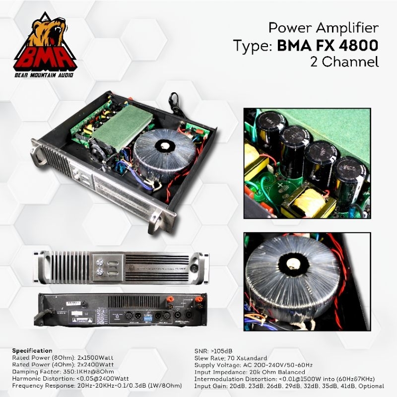 Jual Power Amplifier FX 4800 Class D | BMA | Shopee Indonesia