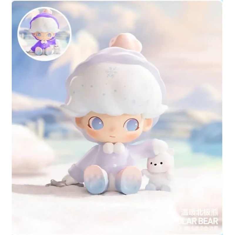 Jual POPMART DIMOO WORLD Warm Polar Bear Animal Kingdom Selected pop ...