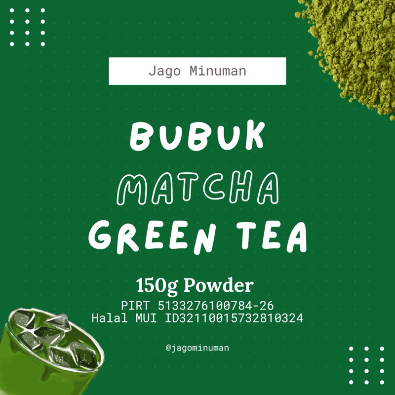 Jual 150g MATCHA GREEN TEA BUBUK MINUMAN PREMIUM (JAGO MINUMAN ...