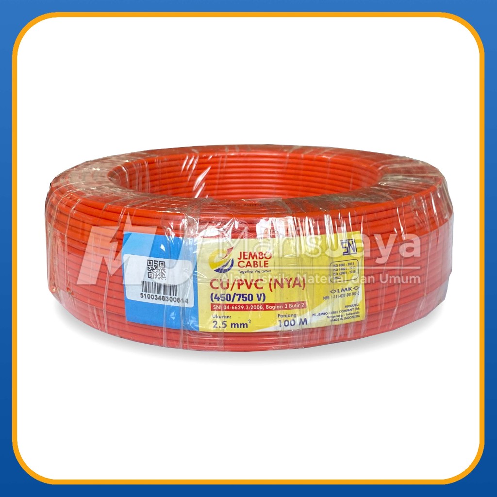 Jual Kabel Tunggal JEMBO NYA 2,5 100m (PER ROLL) | Shopee Indonesia