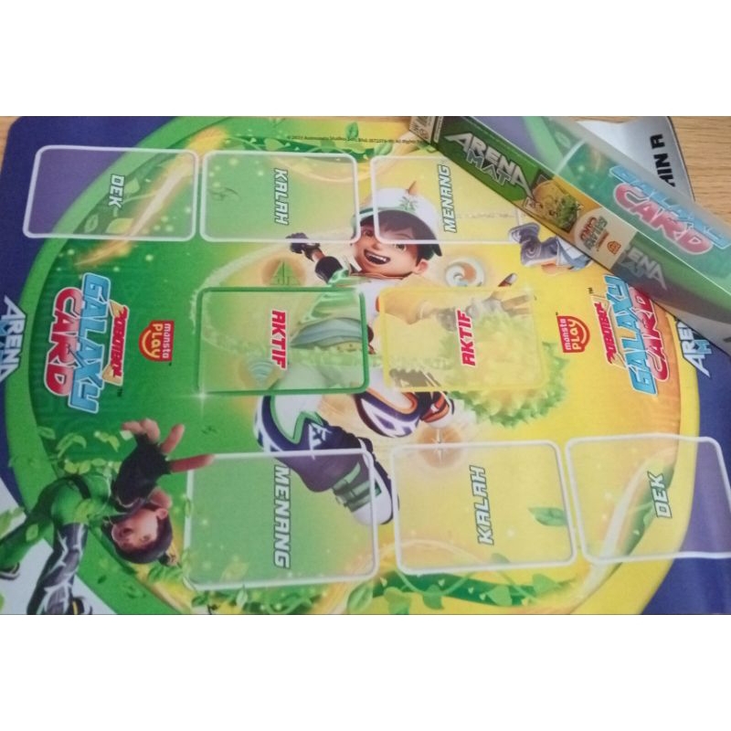 Jual Ready stok. Arena play mat Boboiboy galaxy card V2 | Shopee Indonesia