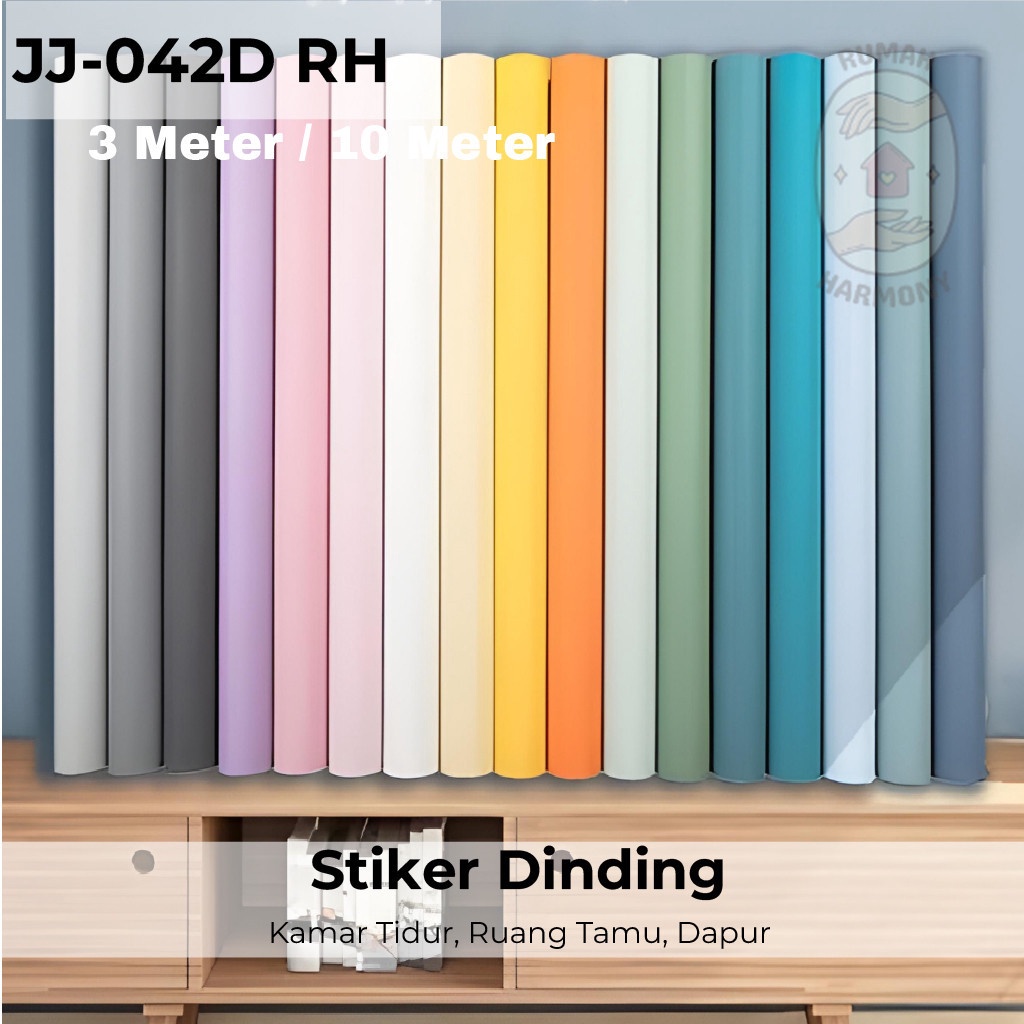 Jual Wallpaper Dinding Stiker Ukuran 3M 1M Korea Warna Polos Macaron ...