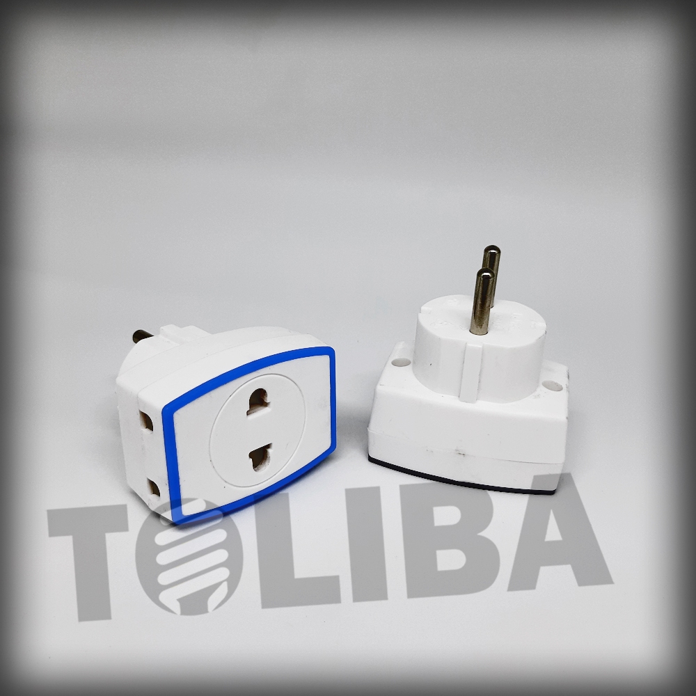 Jual colokan steker T multi / colokan cabang 3 arah multi kuningan sni ...