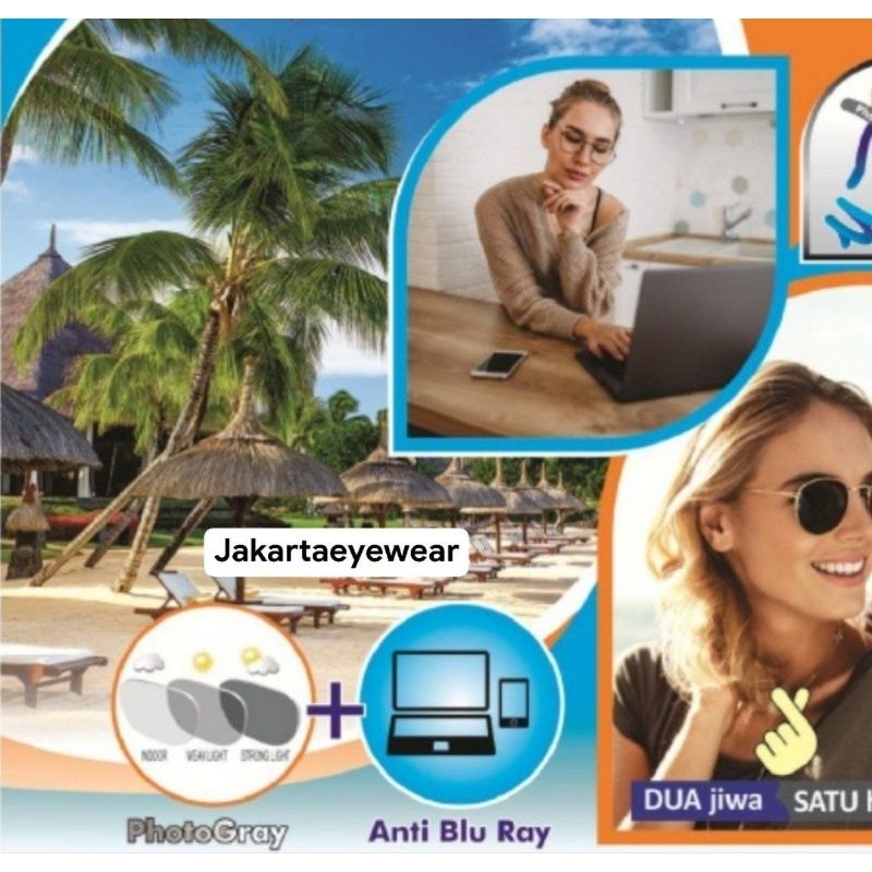 Jual Lensa Domas PG ABR PG-ABR Bluechromic Kriptok Kryptok Lensa Jauh ...