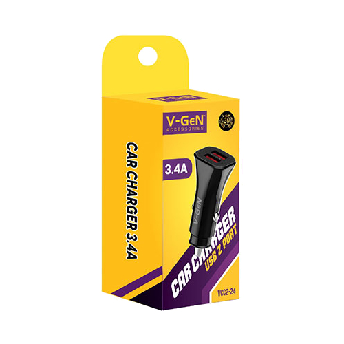 Jual V-GEN VCC2-24 Kepala Charger Mobil Fast Charging 3.4A Dual Port ...